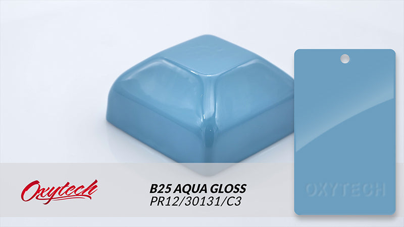 B25 AQUA GLOSS colour sample panel — Oxytech.com.au