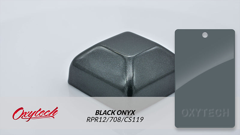 BLACK ONYX colour sample panel — Oxytech.com.au