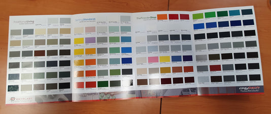 Oxytech - Oxyplast Colour Chart (Colour Card)