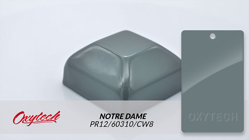 NOTRE DAME colour test panel — Oxytech Powder Coatings
