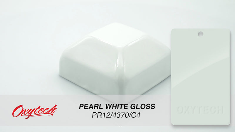 PEARL WHITE GLOSS colour sample panel — Oxytech.com.au