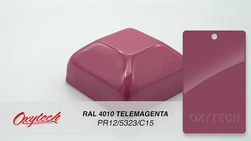 RAL 4010 Telemagenta colour sample panel — Oxytech.com.au